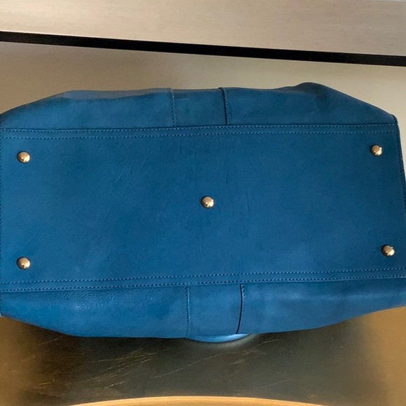 Yves Saint Laurent | Bags | Authentic Ysl Chic Cabas Bag Blue | Poshmark